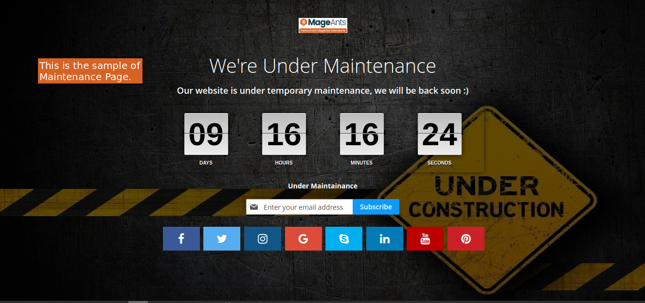 Innovative Maintenance Page Examples and Best Practices