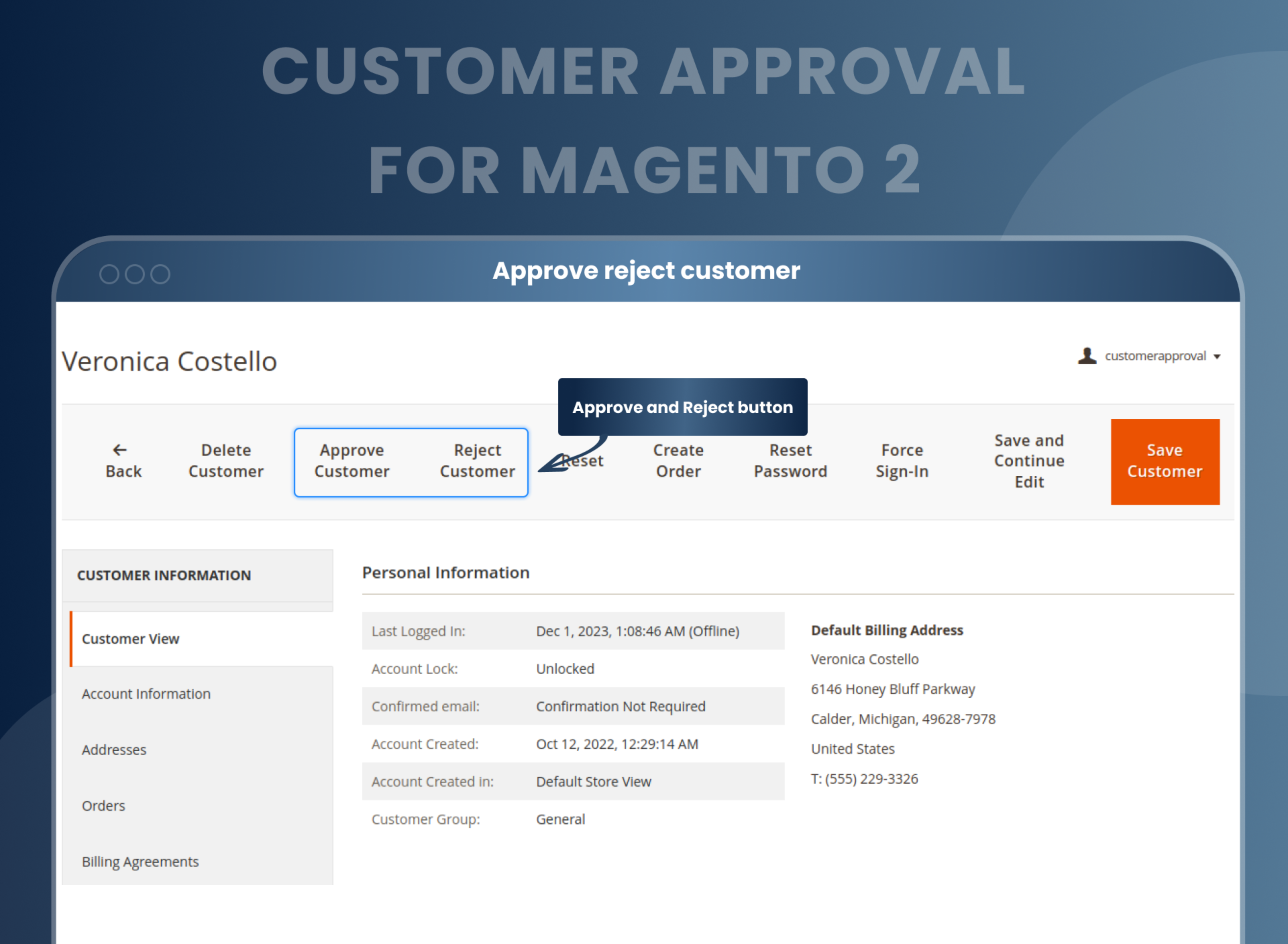 Magento 2 Customer Approval | B2B Registration Form & Activation
