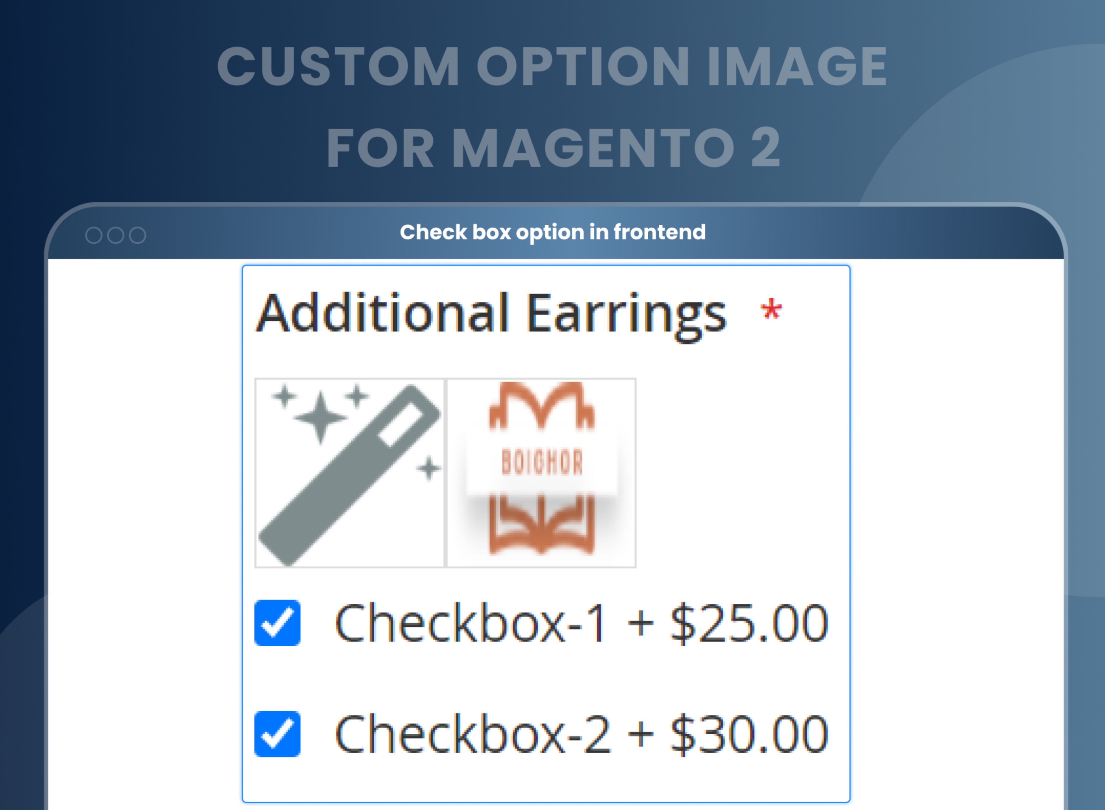Magento 2 Custom Option Image Extension | MageAnts