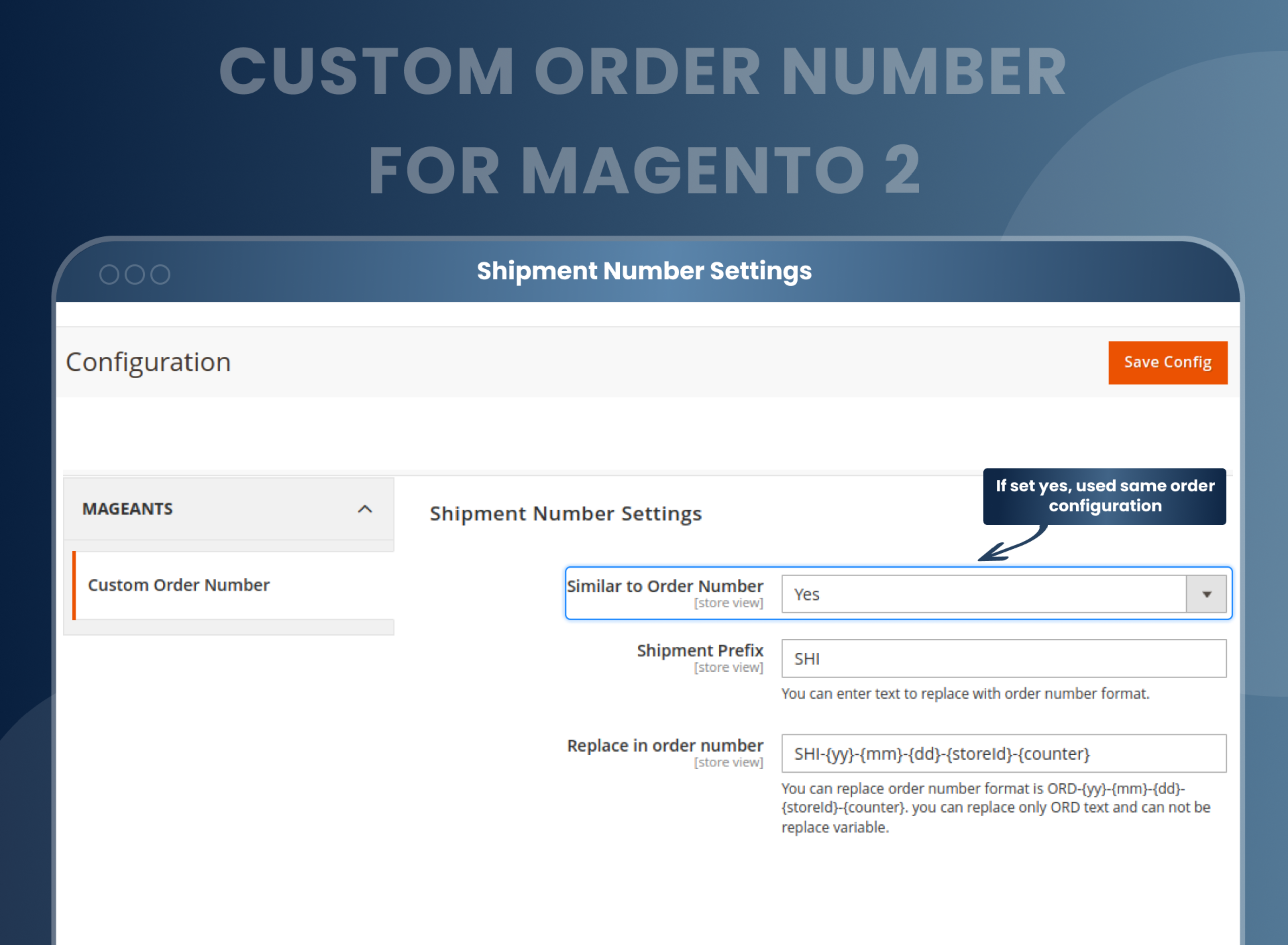 Magento 2 Custom Order Number Extension