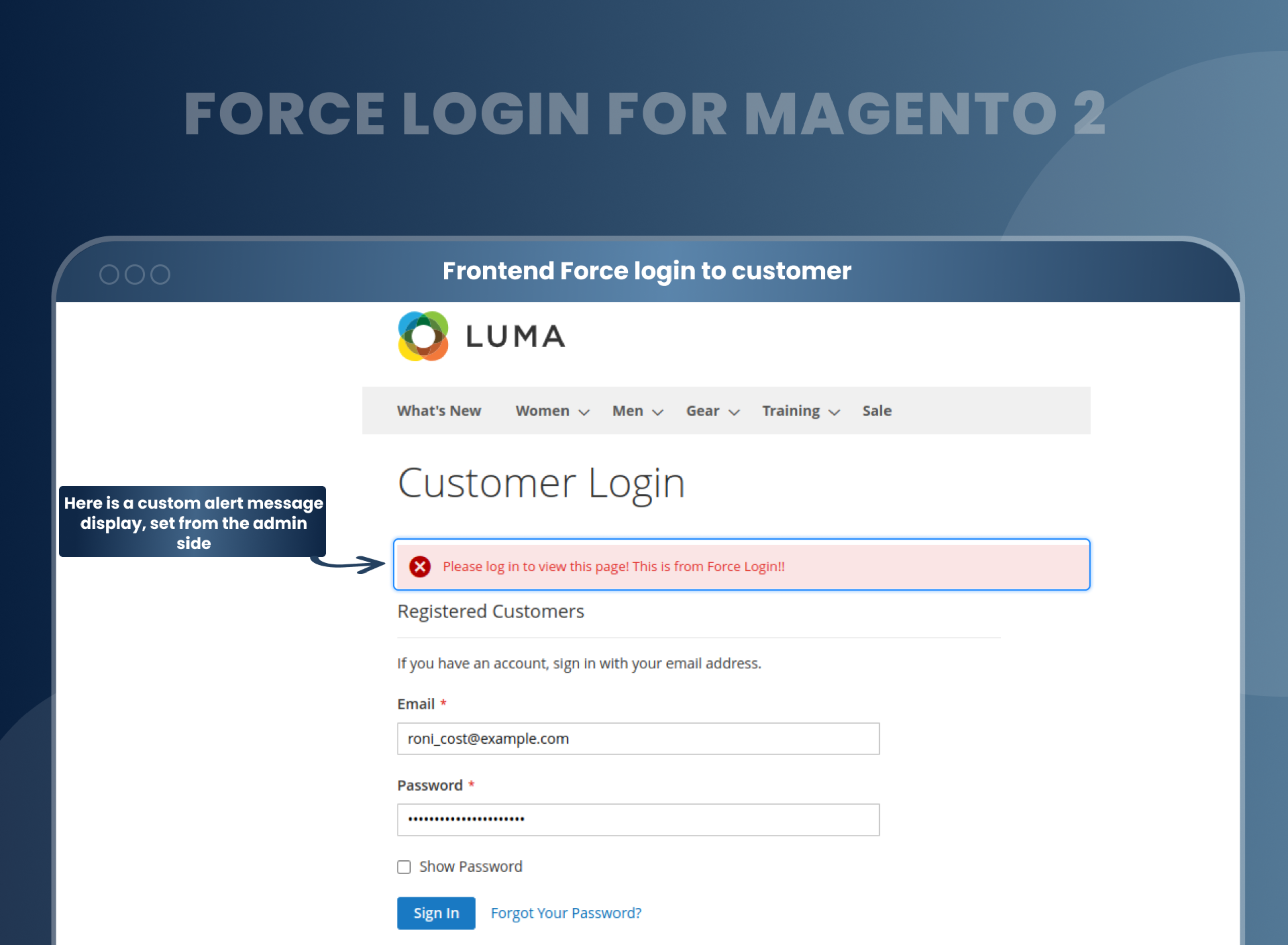 Magento 2 Force Login | Magento 2 Force Sign in
