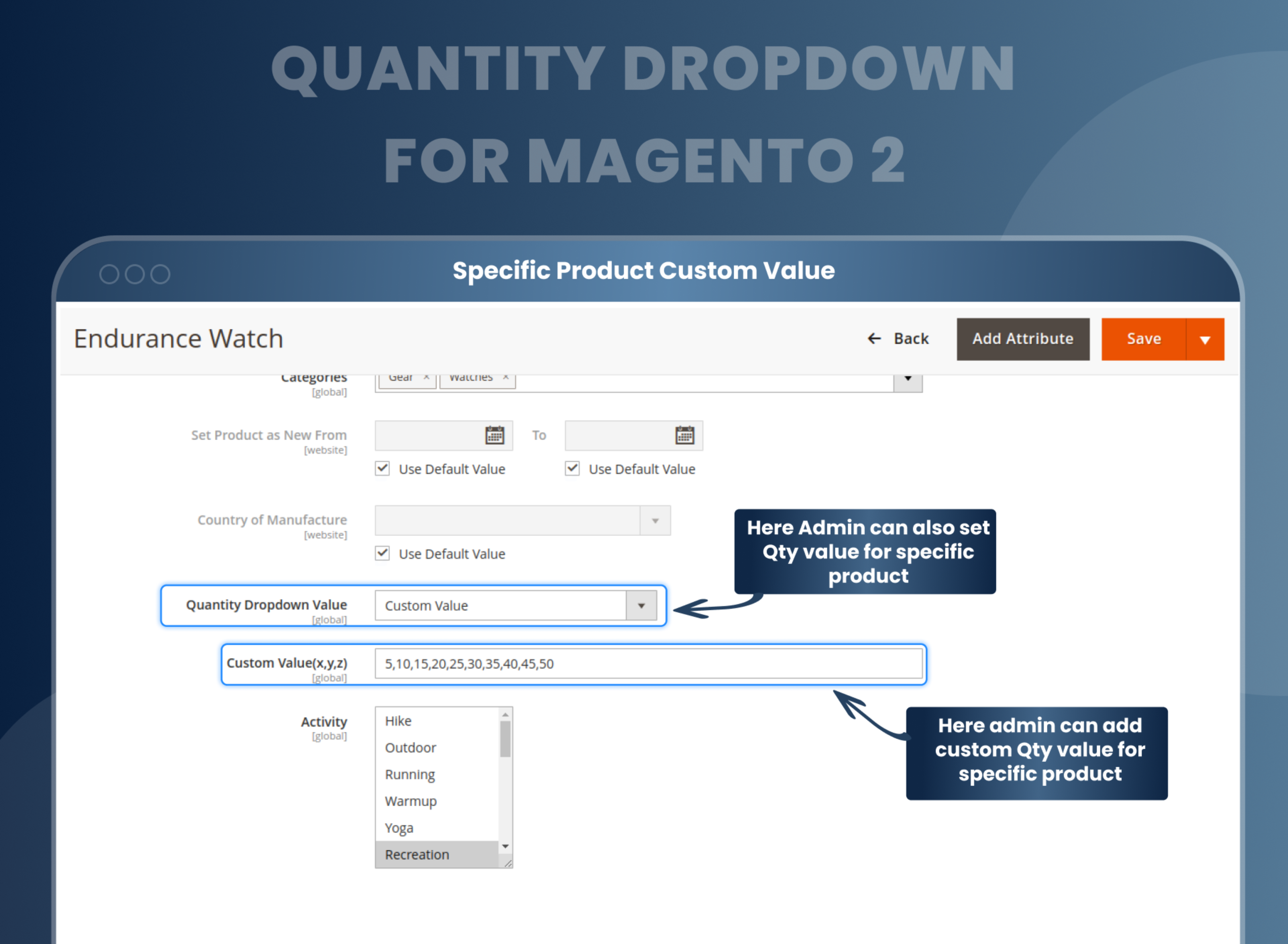Magento 2 Quantity Dropdown | Qty Increments Extension