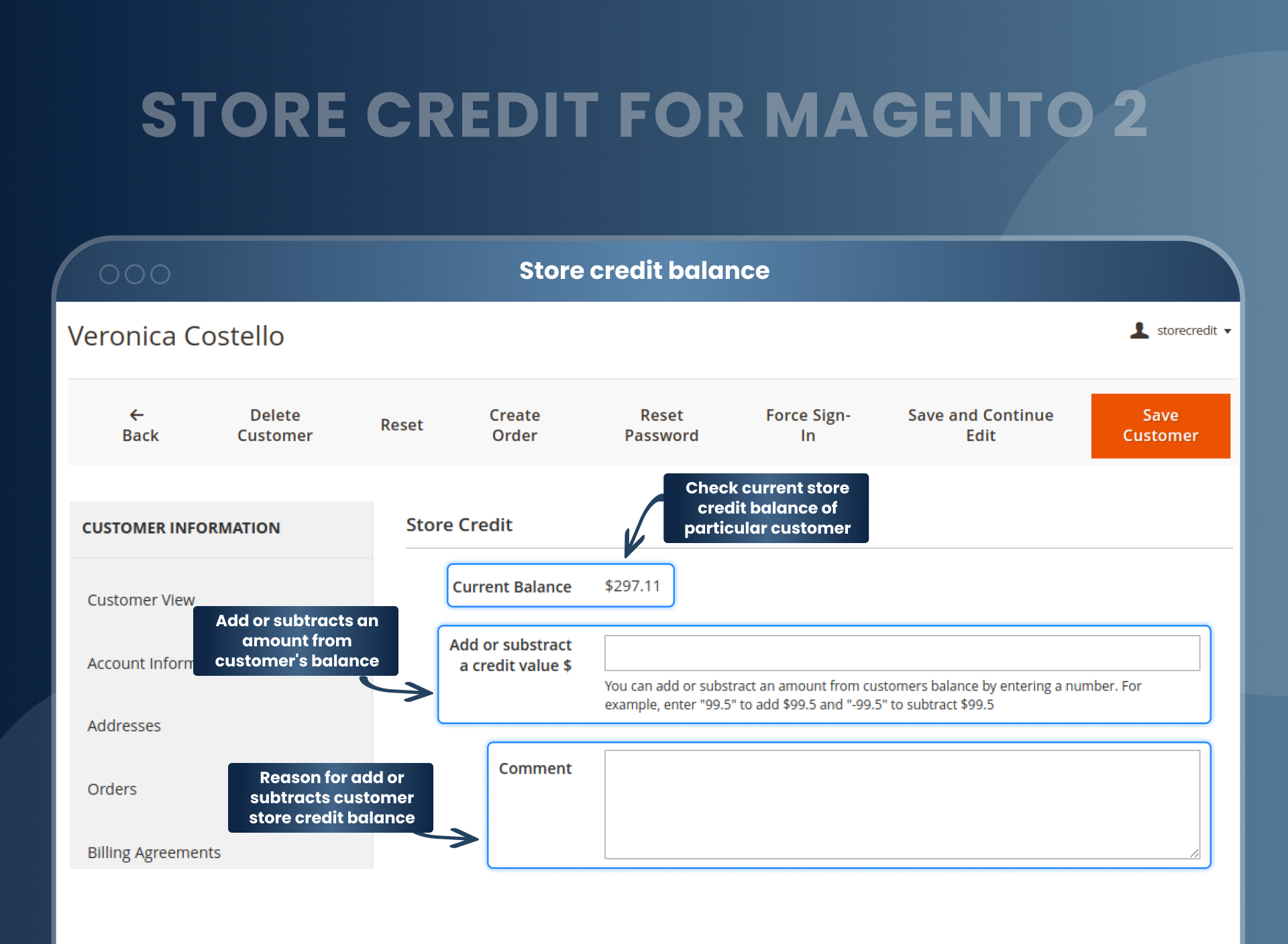 Magento 2 Store Credit Extension | Refund & Balance